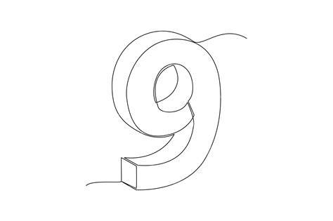 Premium Vector One Continuous Line Drawing Of Bricks With Numbers Numeral Cube Concept Doodle