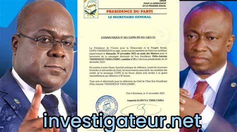 La présidence de lUnion pour la démocratie et le progrès social UDPS TSHISEKEDI mobilise pour
