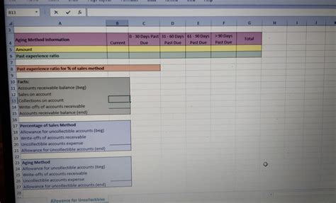 solved please fill out excel sheet using the information