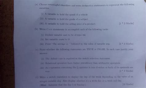 Cs Mentor 1st Semester Programming Exam Paper