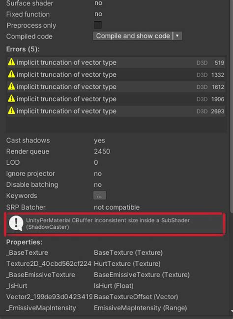 What Makes A Shader SRP Batcher Incompatible Unity Engine Unity