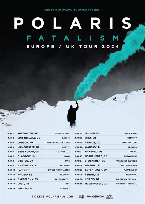 Polaris Announce Fatalism European Uk Tour 2024 Velvet Thunder