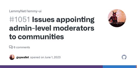 Issues Appointing Admin Level Moderators To Communities · Issue 1051
