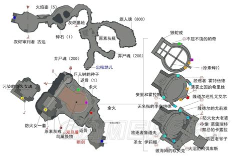 《黑暗靈魂3》中文標注地圖（含dlc） Steamxo 遊戲攻略情報網