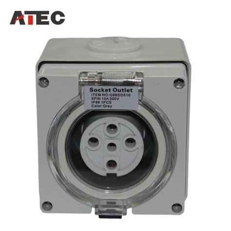 Industrial Socket 5pin 40a Atec