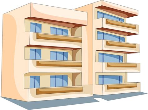Premium Vector Multi Story Residential Building