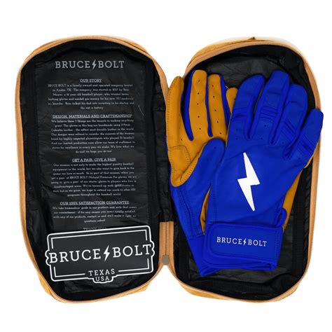 Bruce Bolt Premium Pro Short Cuff Batting Gloves Royal Hb Sports Inc