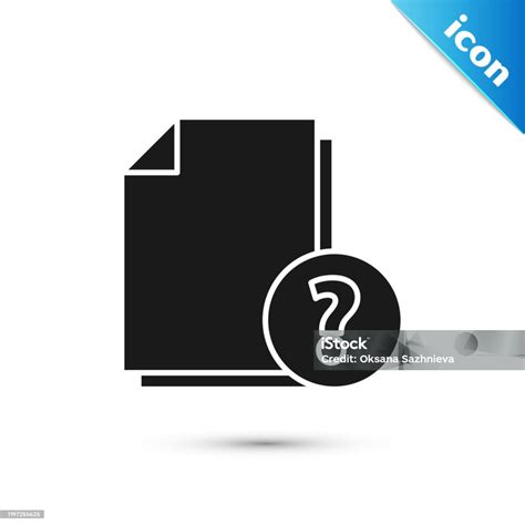 Icône Noire Inconnue De Document Disolement Sur Le Fond Blanc Fichier