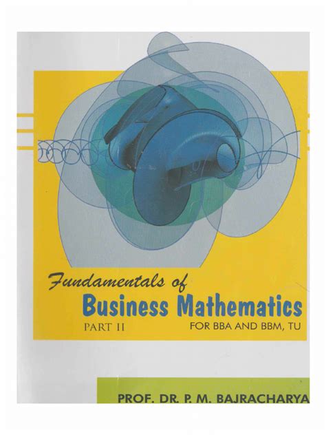 P M Bajracharya Business Mathematics Ii Buddh Bookfi Pdf