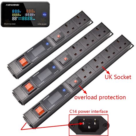 Pdu Power Distribution Unit 2 12 Ways Uk Extension Socket Surge Protection Power Strip With