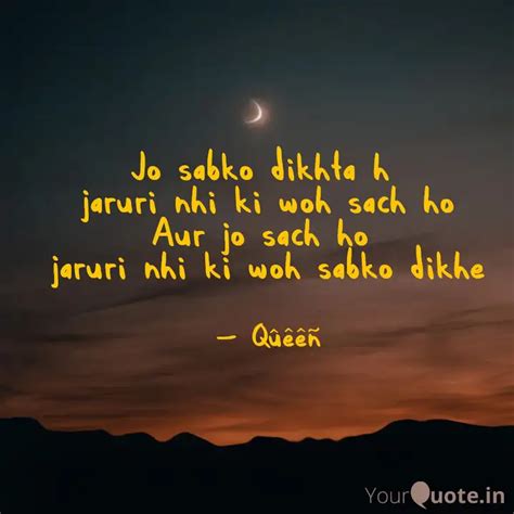Jo Sabko Dikhta H Jaruri Quotes Writings By Aadya Thakur YourQuote