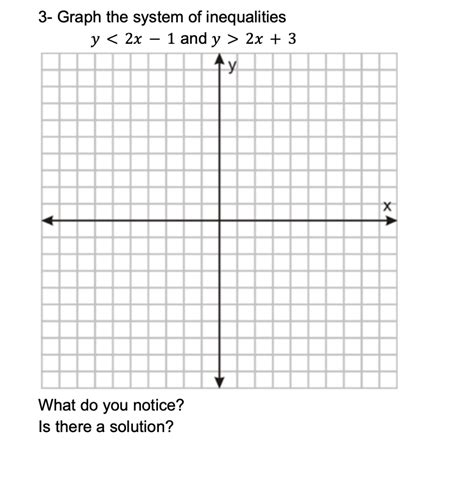 solved 3 graph the system of inequalities y 2x 3