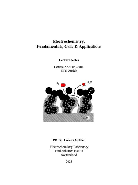 Ecl Lecture Webpsi Chpublicelc Skript 2023 Pdf Pdf Electrochemistry Voltage