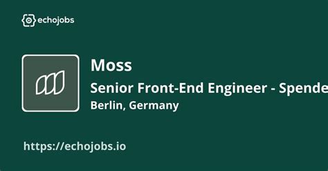 Moss Is Hiring Senior Front End Engineer Spender Tribe Fmd
