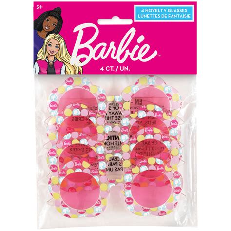 Barbie Flower Glasses 4ct T O Balloons