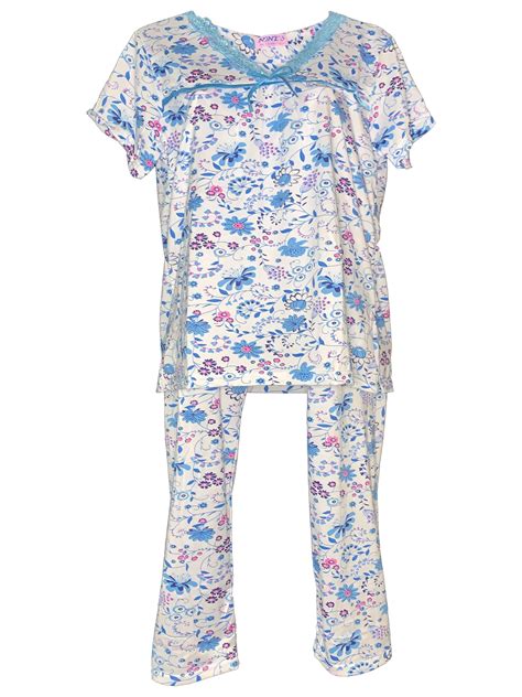 Conjunto Pijama Blusa Y Pantalón Tatys Fashion Diseño De Flores Suave Y