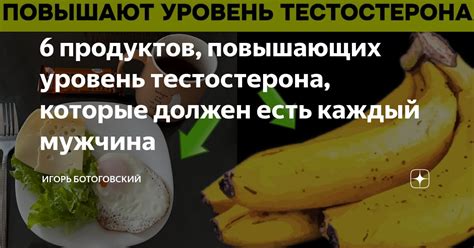 6 продуктов повышающих уровень тестостерона которые должен есть