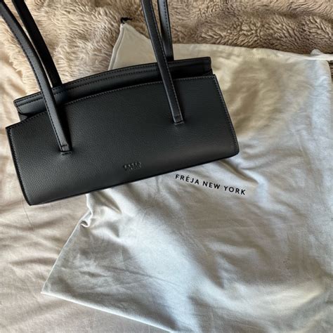Freja Bags Nwt Freja Black Shoulder Bag Vegan Leather Poshmark