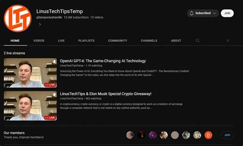 Tesla Scammers Hack Linus Tech Tips One Of YouTubes Largest Channels