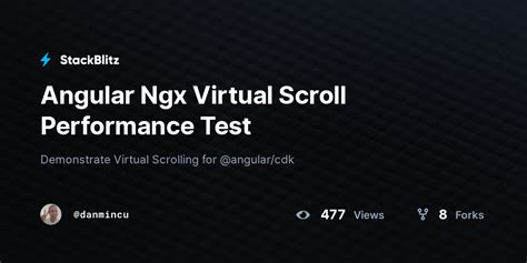 angular ngx virtual scroll performance test stackblitz