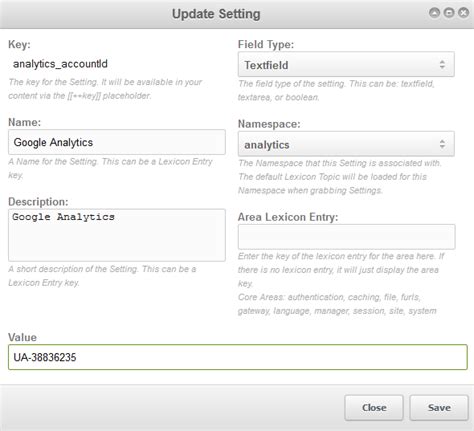 Adding The Google Analytic Widget To The MODX Dashboard Web Hosting Hub