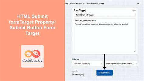 Html Submit Form Property Submit Button Form Codelucky