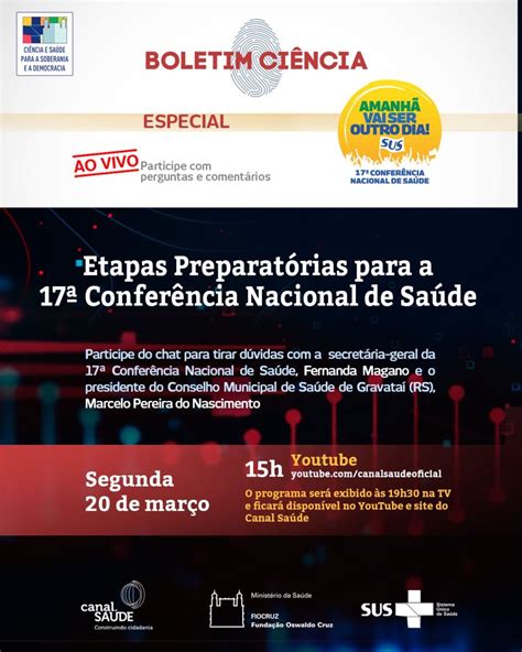 17ª Conferência Nacional De Saúde Cns Divulga Orientações Para