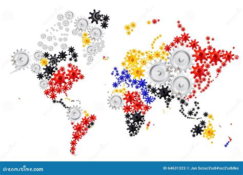 Globally Connected Word Arrows Around World Royalty Free Stock Image