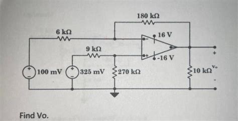 Solved Find Vo Chegg Com
