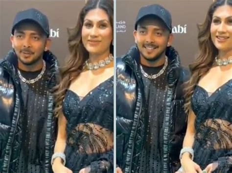 Prithvi Shaw Makes First Public Appearance With Girlfriend Nidhhi