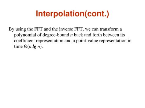 Ppt Polynomials And Fft Powerpoint Presentation Free Download Id