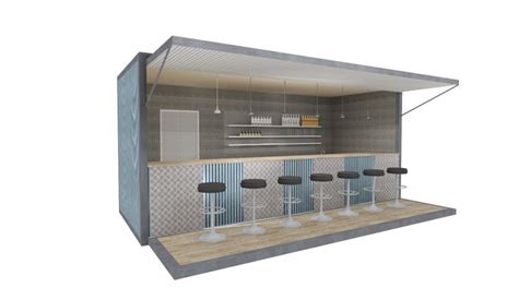 3d Conceptual Drawing From Bfa Thesis Shipping Container Resort Shipping Container