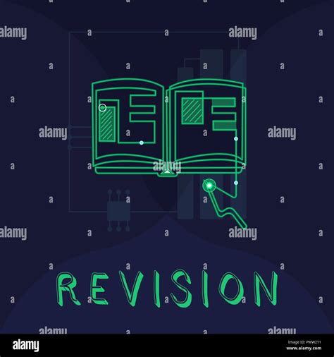 Handwriting Text Revision Concept Meaning Revised Edition Or Form Something Action Of Revising
