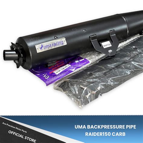 Uma Racing Backpressure Exhaust Pipe Uma Pipe Raider150 Carb Shopee