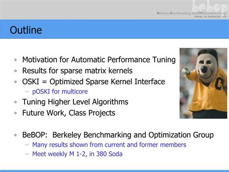 Ppt Cs267 Lecture 14 Automatic Performance Tuning And Sparse Matrix Vector Multiplication