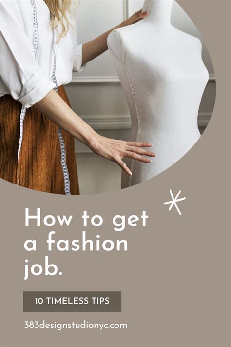 How To Get A Fashion Job Fashion Career Tips Fashion Jobs Career