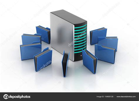 Server With File Folder Stock Photo Manojmadhu Gmail Com