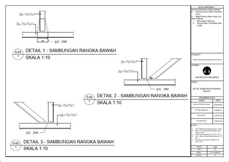 Sambungan Rangka Bawah Pdf