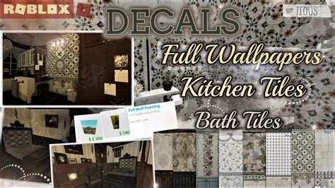Decals Codes Full Wallpapers And Kitchen Tiles Andbath Tiles Decals Ids