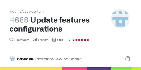 update features configurations by martab1994 · pull request 688