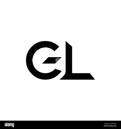 Initial Gl Letter Linked Logo Gl Letter Type Logo Design Vector
