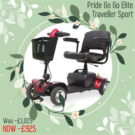 Pride Go Go Elite Traveller Sport Mobility Scooter Lifestyle Mobility