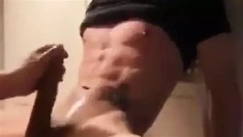 Helping My Friend Jerking Off In The Car His Big Cum Shoot All Over My