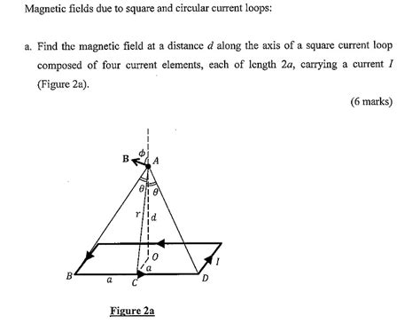 solved magnetic field due to square and circular current