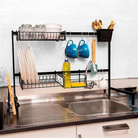 Cozinha Suspensa Escorredor de Louça e Prato Modular 63 cm Regulável