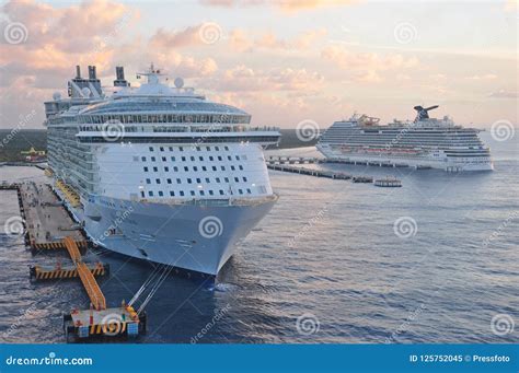 Ms Allure Of The Seas In Cozumel Mexico Editorial Image Image Of