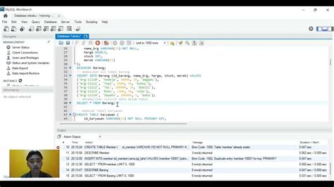 Tutorial Membuat Database Menggunakan Mysql Youtube