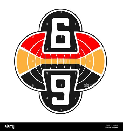 The Logo Is The Abstraction Of A Sports Stadium Figures 69 On White