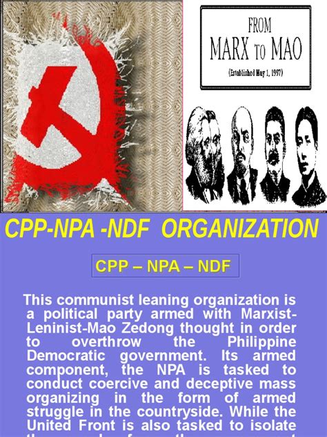 Cpp Npa Orgn Revised Feb 2014 Pdf Philippines Left Wing Politics