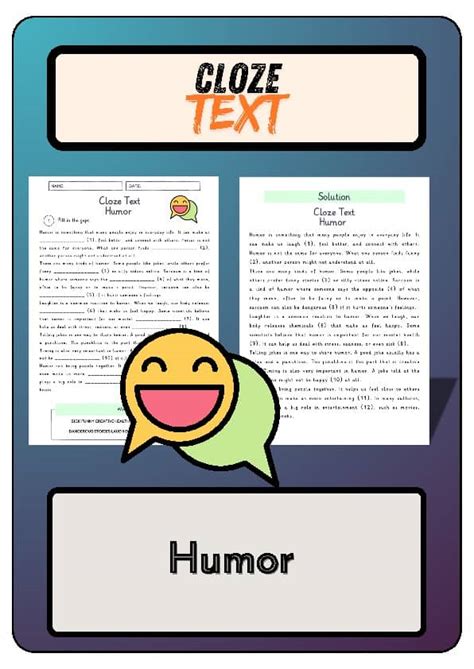 Reading Comprehension Humor Solutions By Learnplanet Tpt